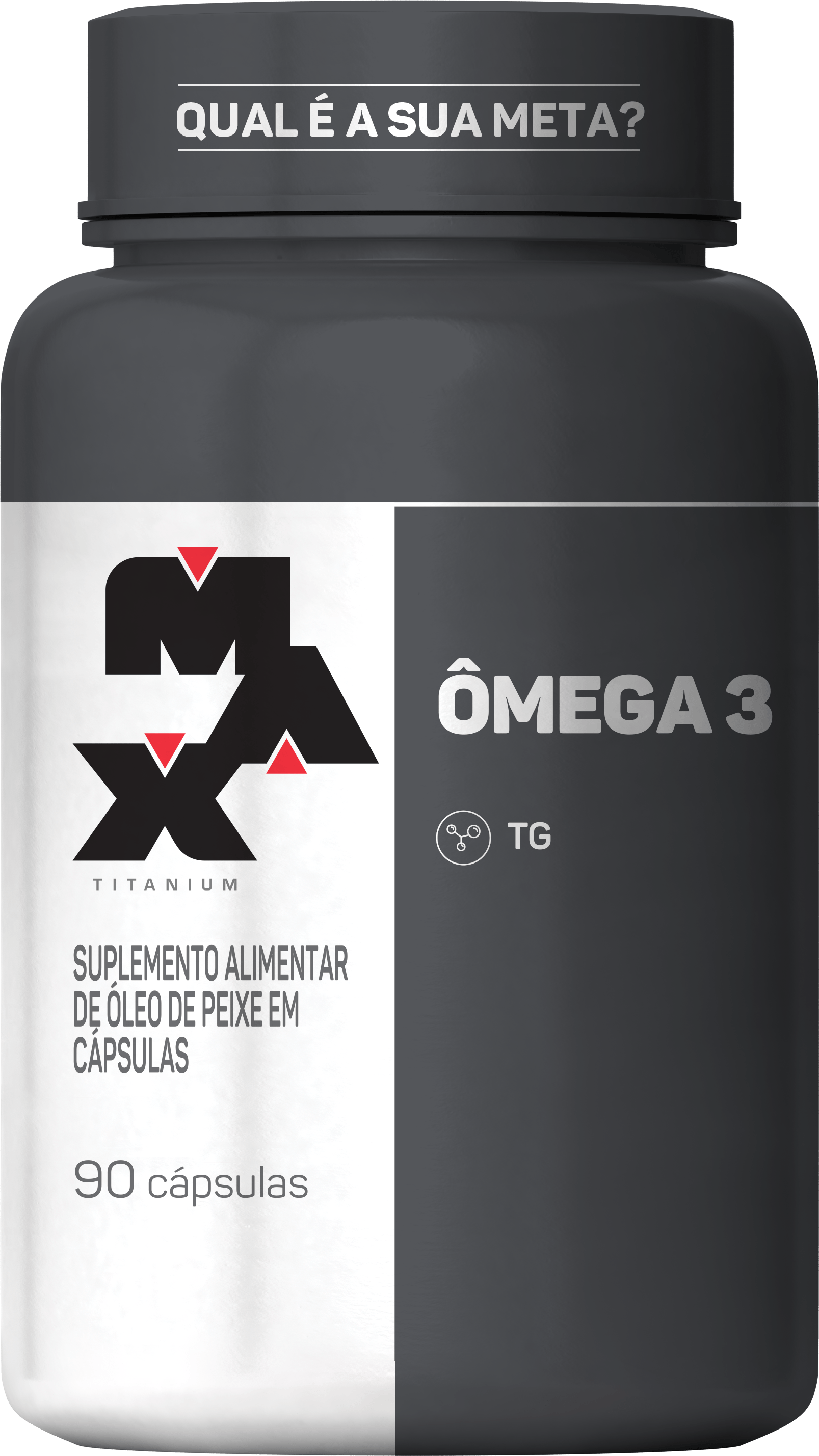 Ômega 3 Pote com 90 Cápsulas - Max Titanium