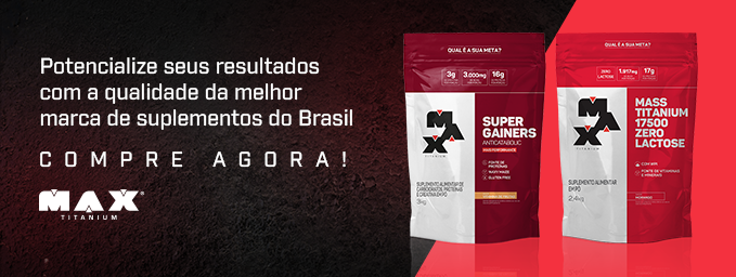 Suplementos : Comprar suplementos é na Max Titanium